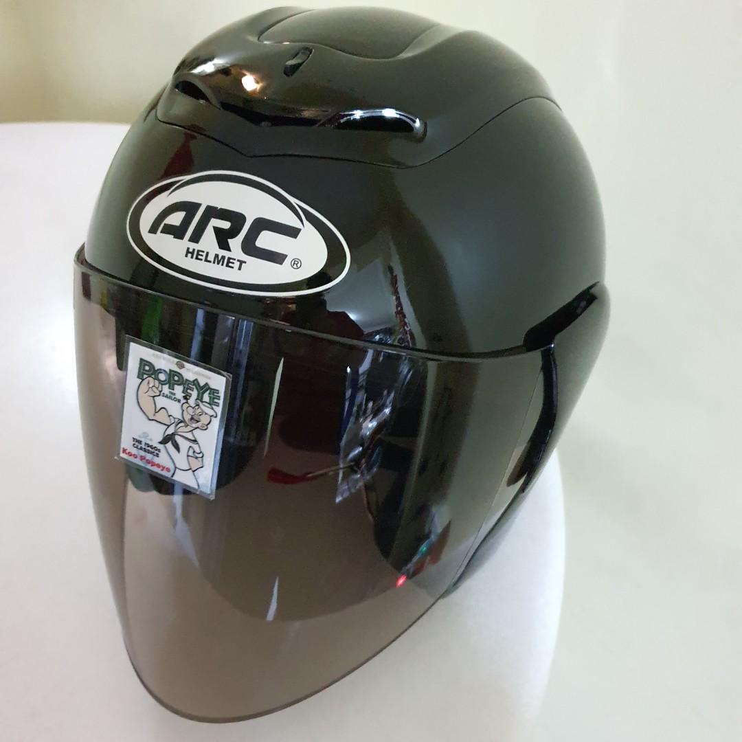 ARC RITZ HELMET BLACK COLOUR, Motorcycles, Motorcycle Accessories on ...