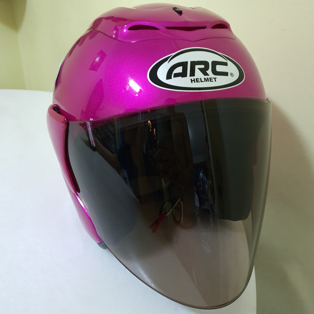 ARC RITZ HELMET PURPLE PINK COLOR, Motorcycles, Motorcycle Accessories ...