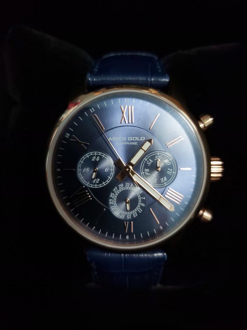Aries Gold Men's Quartz Watch G103 RG-BU, Men's Fashion, Watches ...