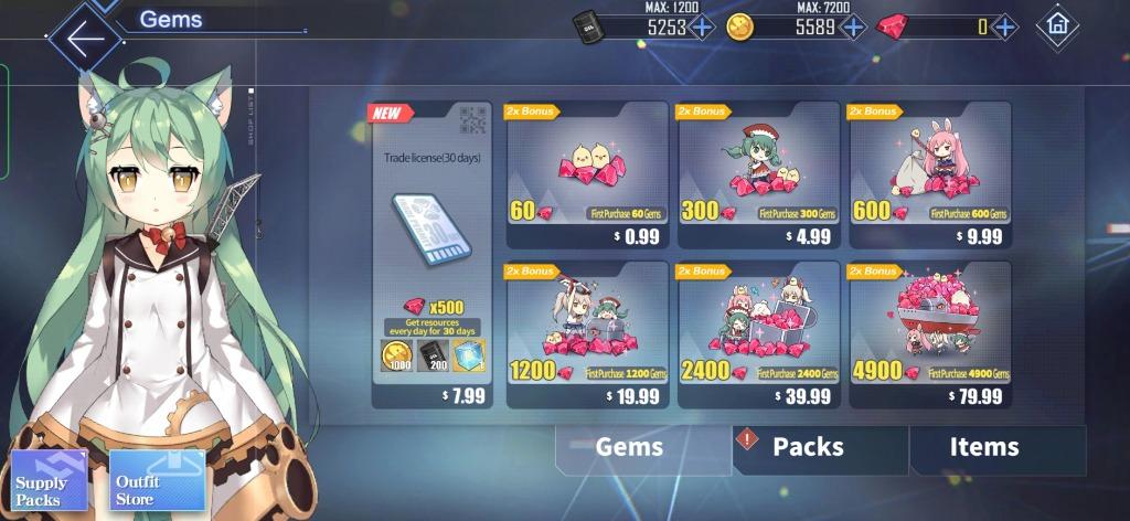 Azur Lane Gem / Azur Lane Ingame Package / Azur Lane Top Up [LEGAL ...