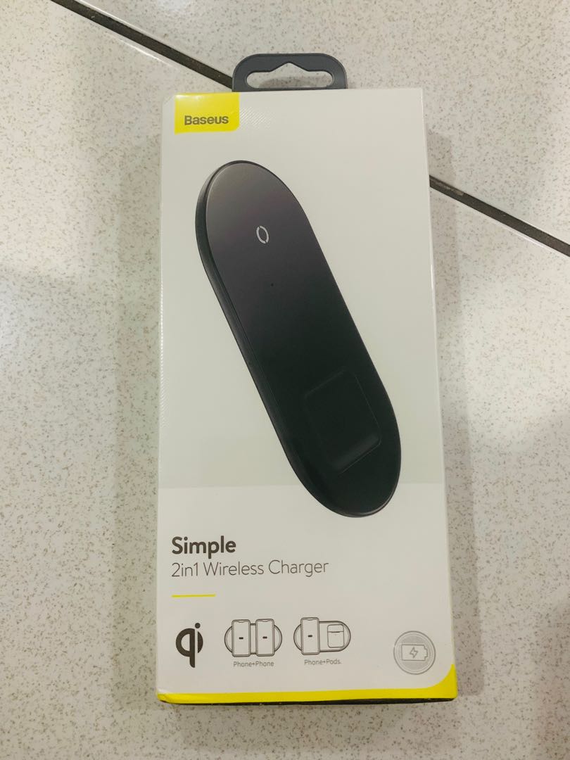 Baseus Dual Wireless Charger, Mobile Phones & Gadgets, Mobile & Gadget ...