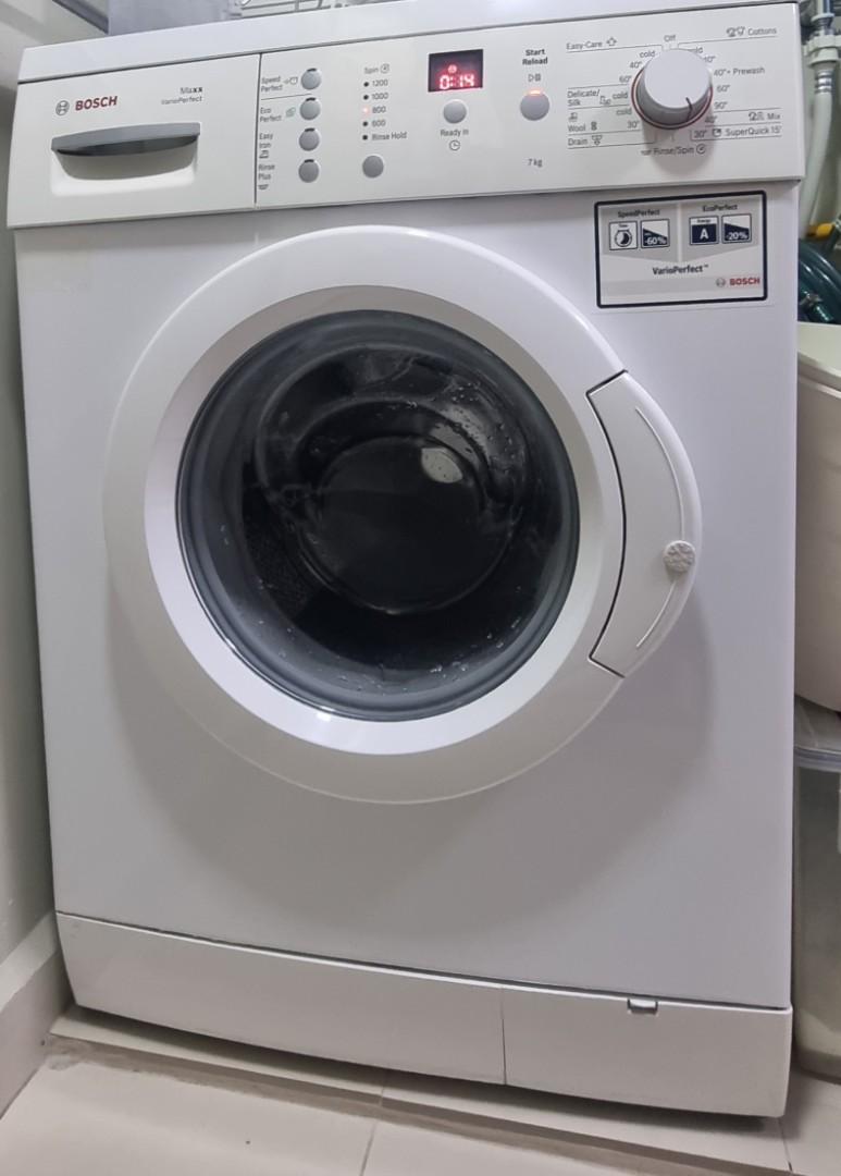 Bosch Maxx VarioPerfect 7kg, 1200rpm Frontload Washer, TV & Home ...