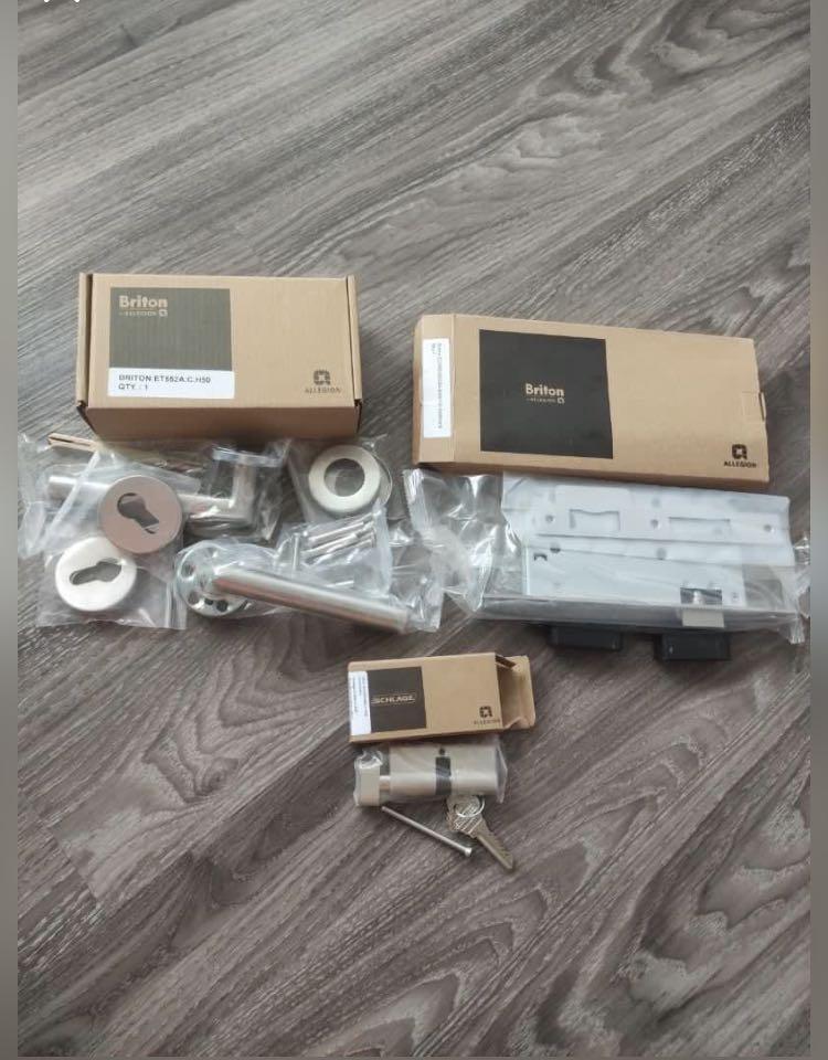 Briton HDB main door lockset, Furniture & Home Living, Security & Locks ...