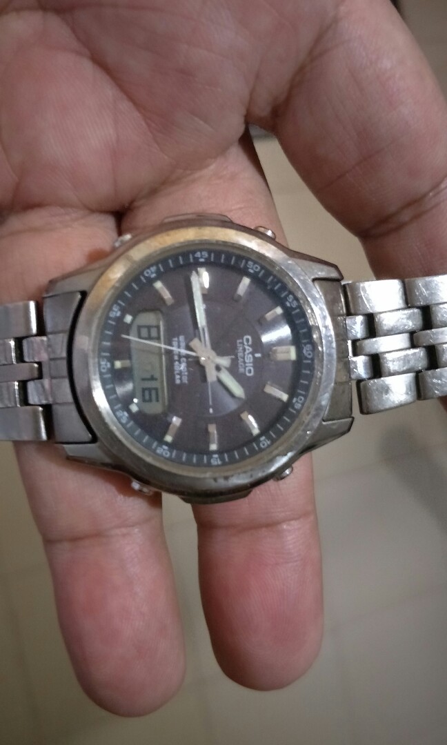 Casio lineage lcw-100t titanium, Men's Fashion, Watches & Accessories ...