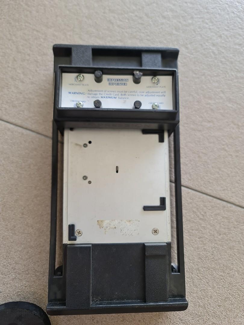 Credit Card Impression Imprinter Machine / [VINTAGE COLLECTIBLE] MANUAL ...