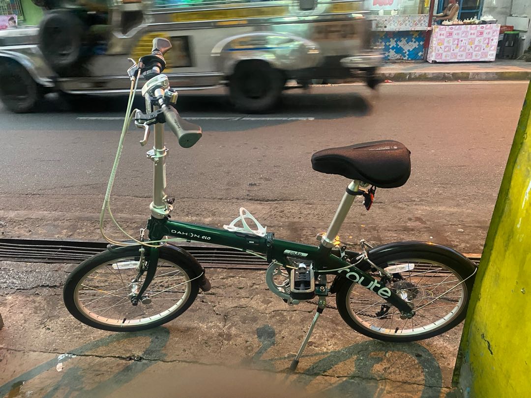 Dahon Route Glo Edition Forest Green 20” Folding Bike, Sports Equipment ...