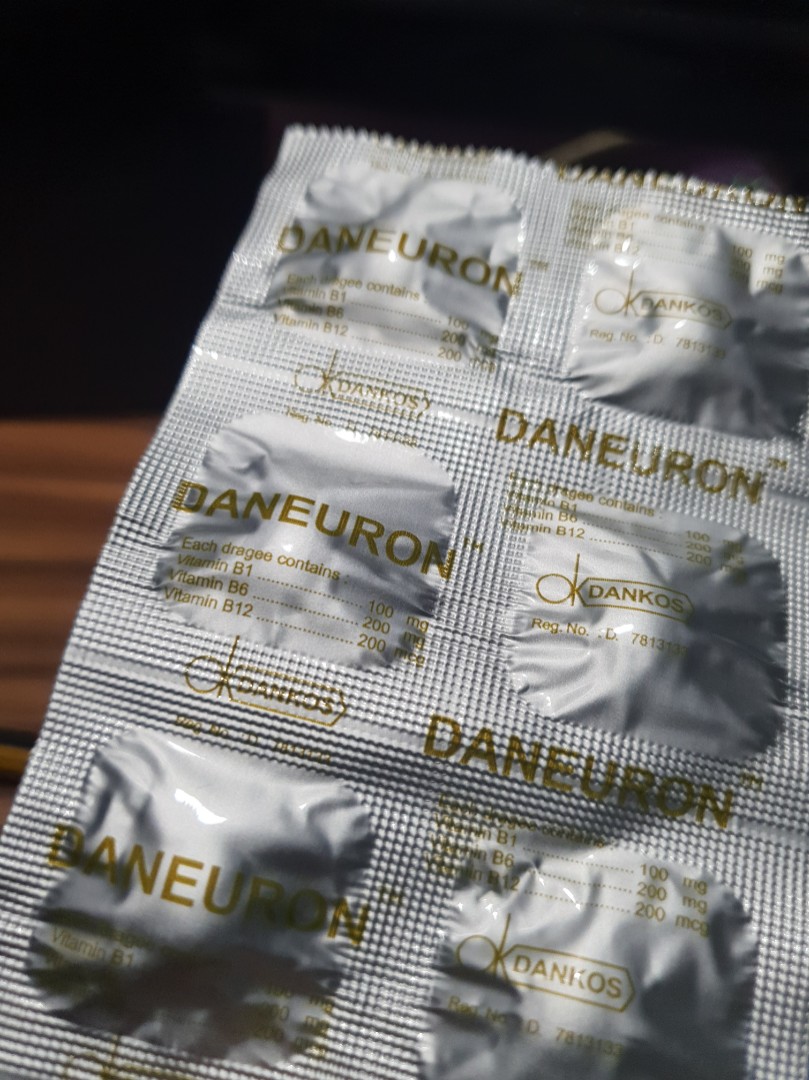 Daneuron Nerve Supplement Vitamin B1, Vitamin B6, Vitamin B12, Health ...