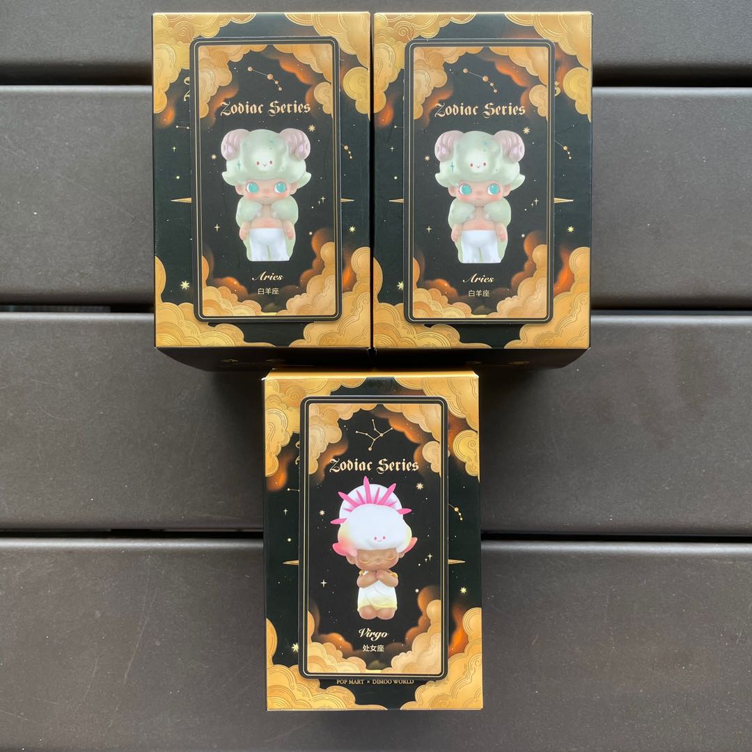 Dimoo Zodiac Series Aries & Virgo, Hobbies & Toys, Toys & Games on ...
