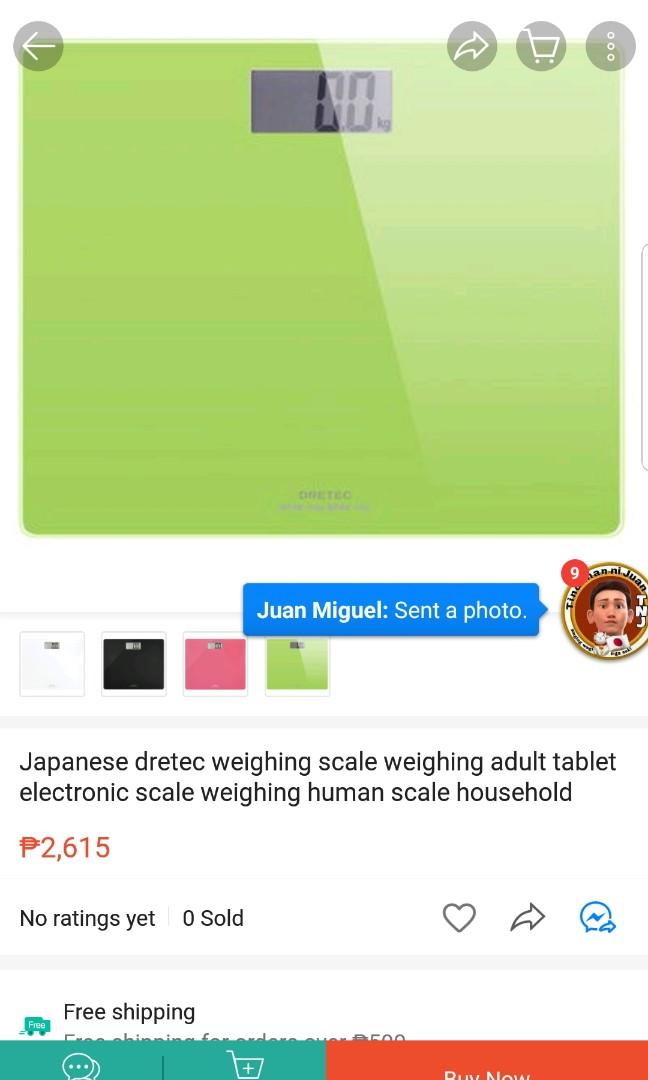 DRETEC HUMAN WEIGHING SCALE, Health & Nutrition, Health Monitors ...