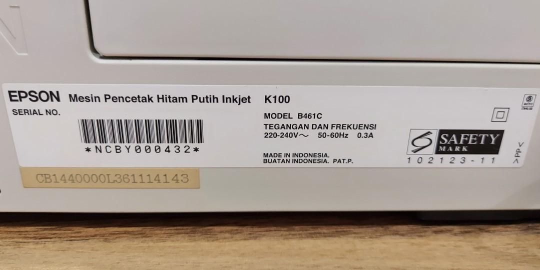 Epson K100 printer, Computers & Tech, Printers, Scanners & Copiers on ...