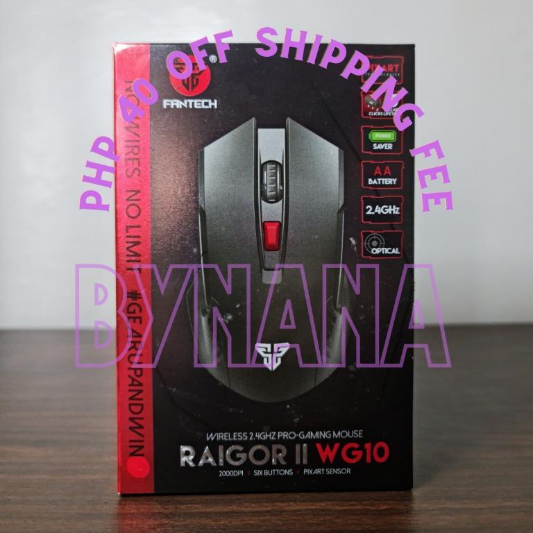 Fantech Raigor II WG10 Wireless Gaming Mouse 2000 DPI 2.4 Ghz Pro ...