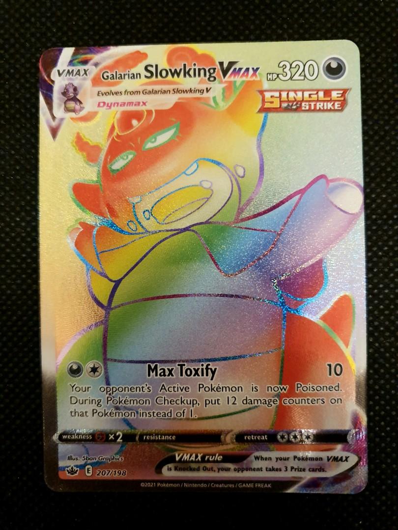 Galarian Slowking Vmax - Hyper Rare - Chilling Reigns, Hobbies & Toys ...