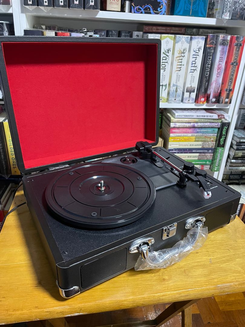 Generic Vinyl Player Turntable (suitcase type), Audio, Portable Music ...