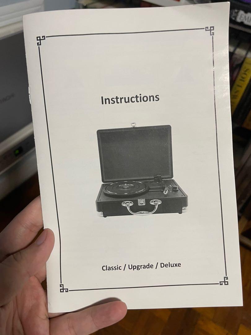 Generic Vinyl Player Turntable (suitcase type), Audio, Portable Music ...