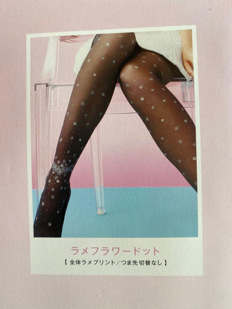 GUNZE Tuche 日本製Lame花紋圓點絲襪褲TH442C, 女裝, 手錶及配件, 襪褲襪 - Carousell