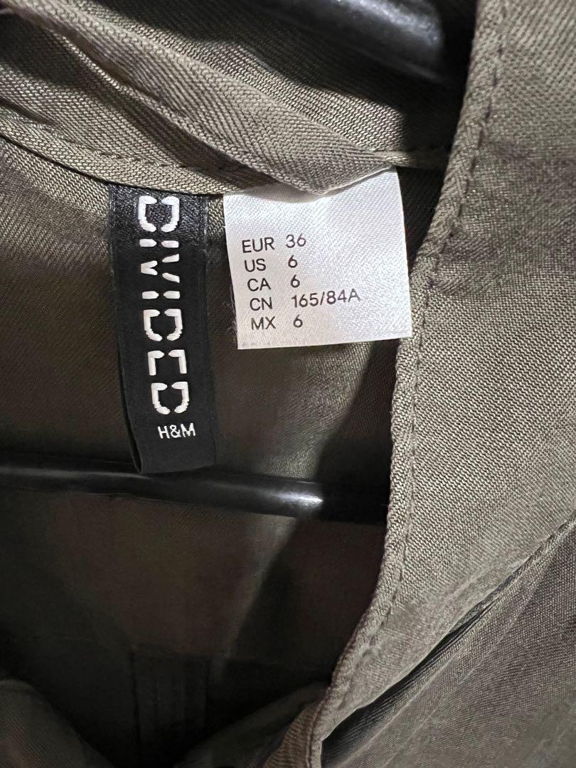 H&M military jacket, Women's Fashion, Coats, Jackets and Outerwear on ...