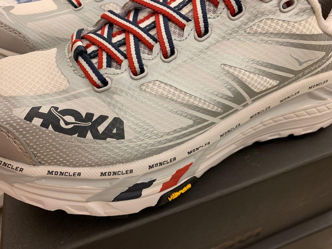 Hoka x Moncler Mafate Speed 2, 男裝, 鞋, 波鞋 - Carousell