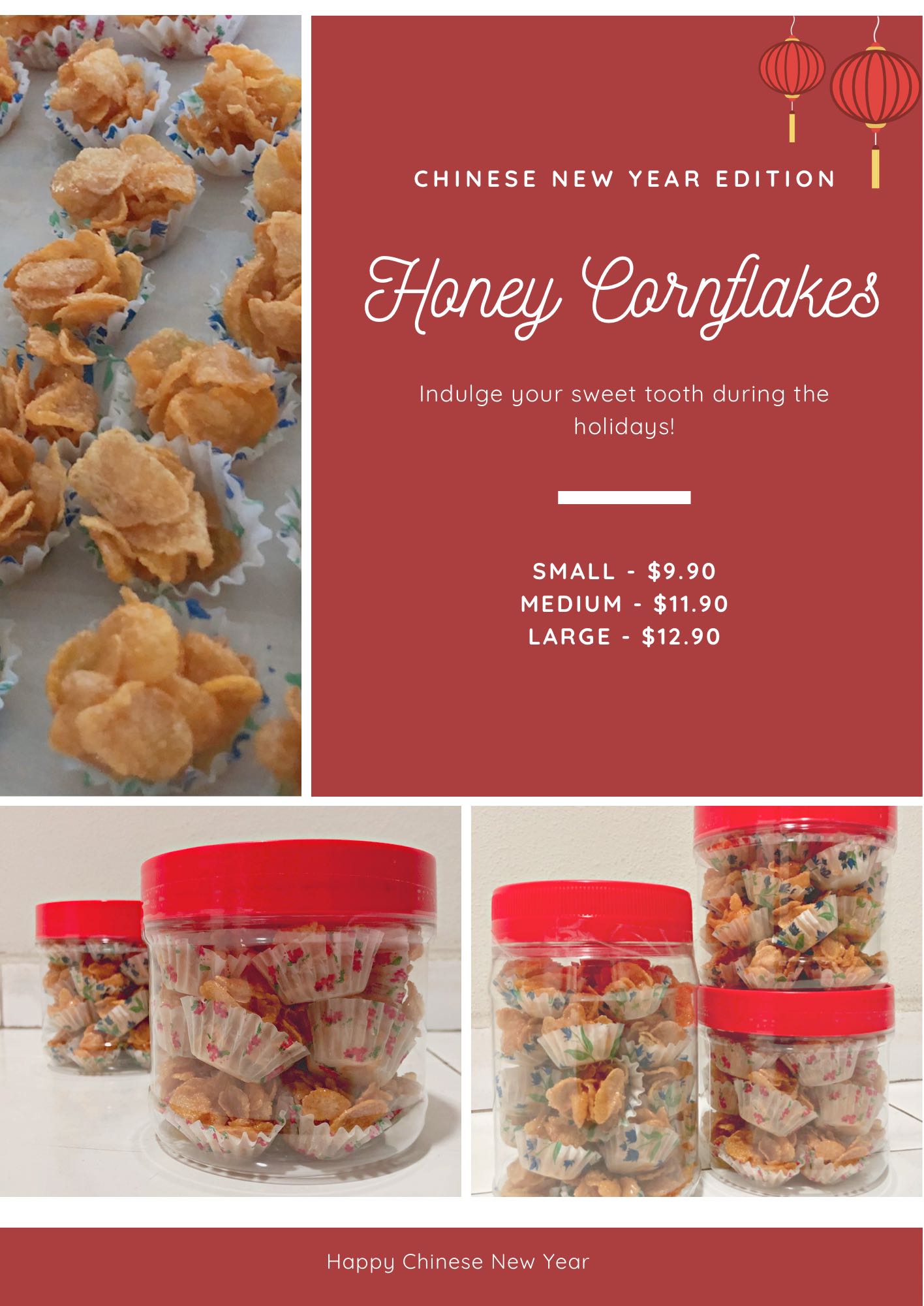 Honey cornflakes CNY Chinese New Year, Food & Drinks, Homemade Bakes on ...
