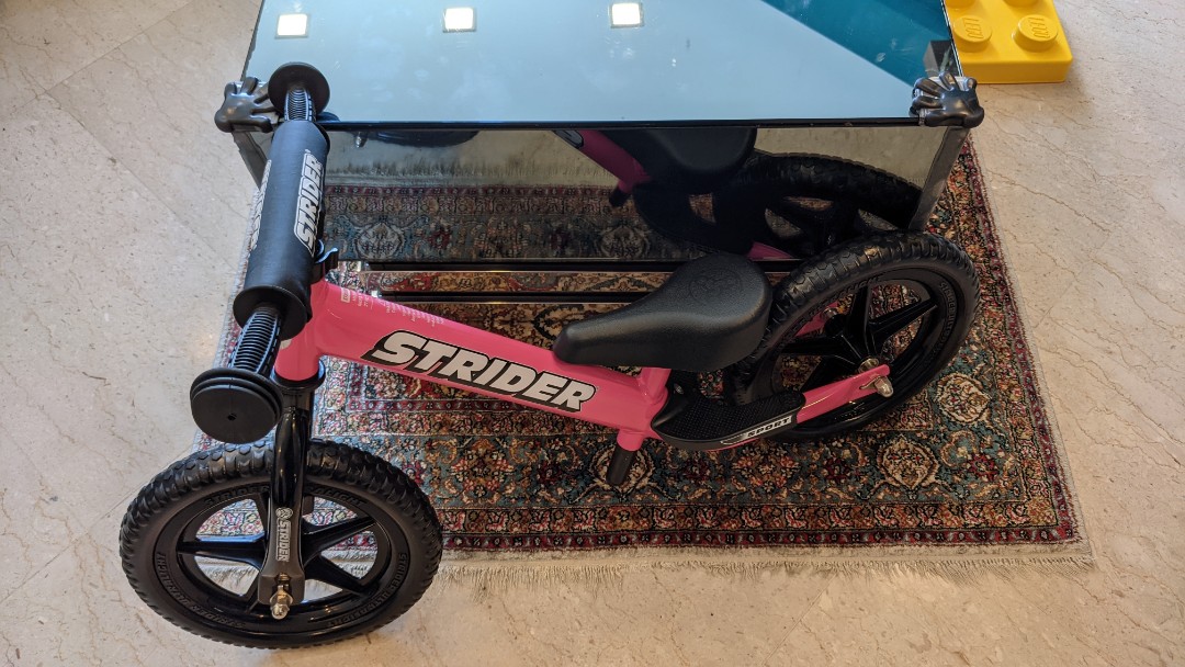Hot pink Strider 12 Balance Bike, Sports Equipment, Bicycles & Parts ...