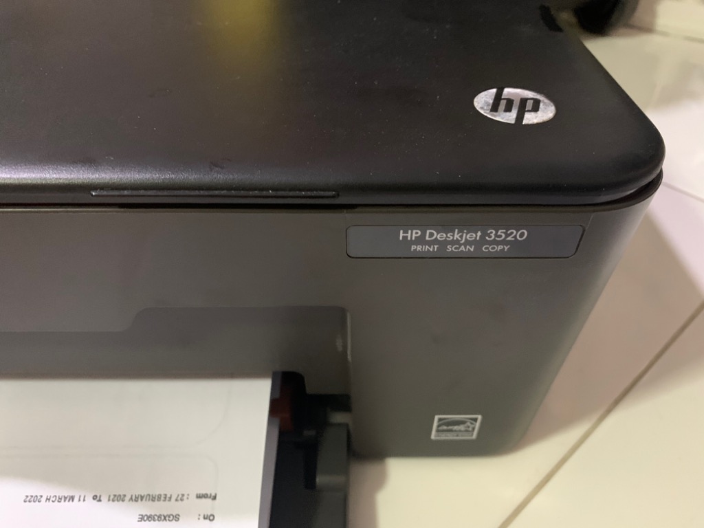 HP DESKJET 3520 WIRELESS WiTH FULL INK, Computers & Tech, Printers ...