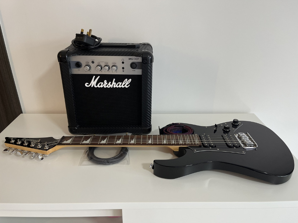 Ibanez Gio Mikro & Marshall MG10CF (Guitar & Amplifier), Hobbies & Toys ...
