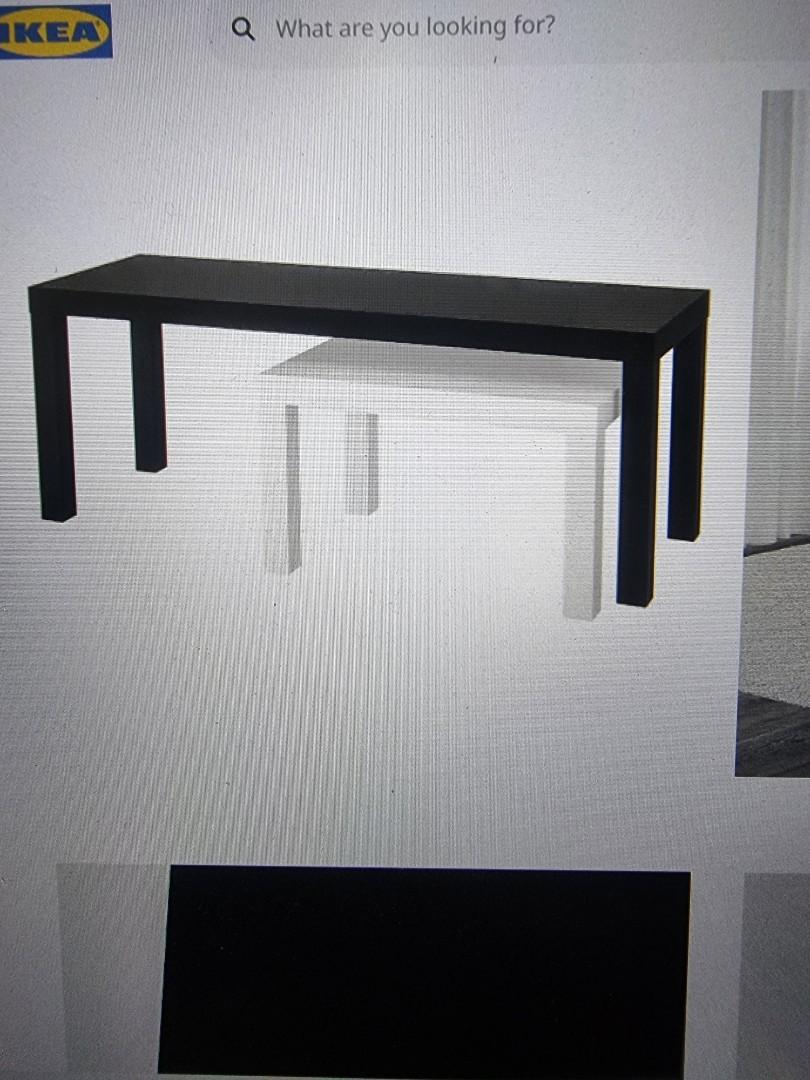 IKEA Lack Long Table (Black), Furniture & Home Living, Furniture ...