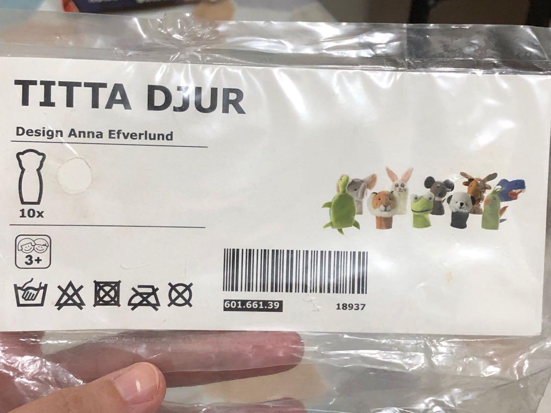 Ikea Titta Djur Finger puppets, Babies & Kids, Infant Playtime on Carousell