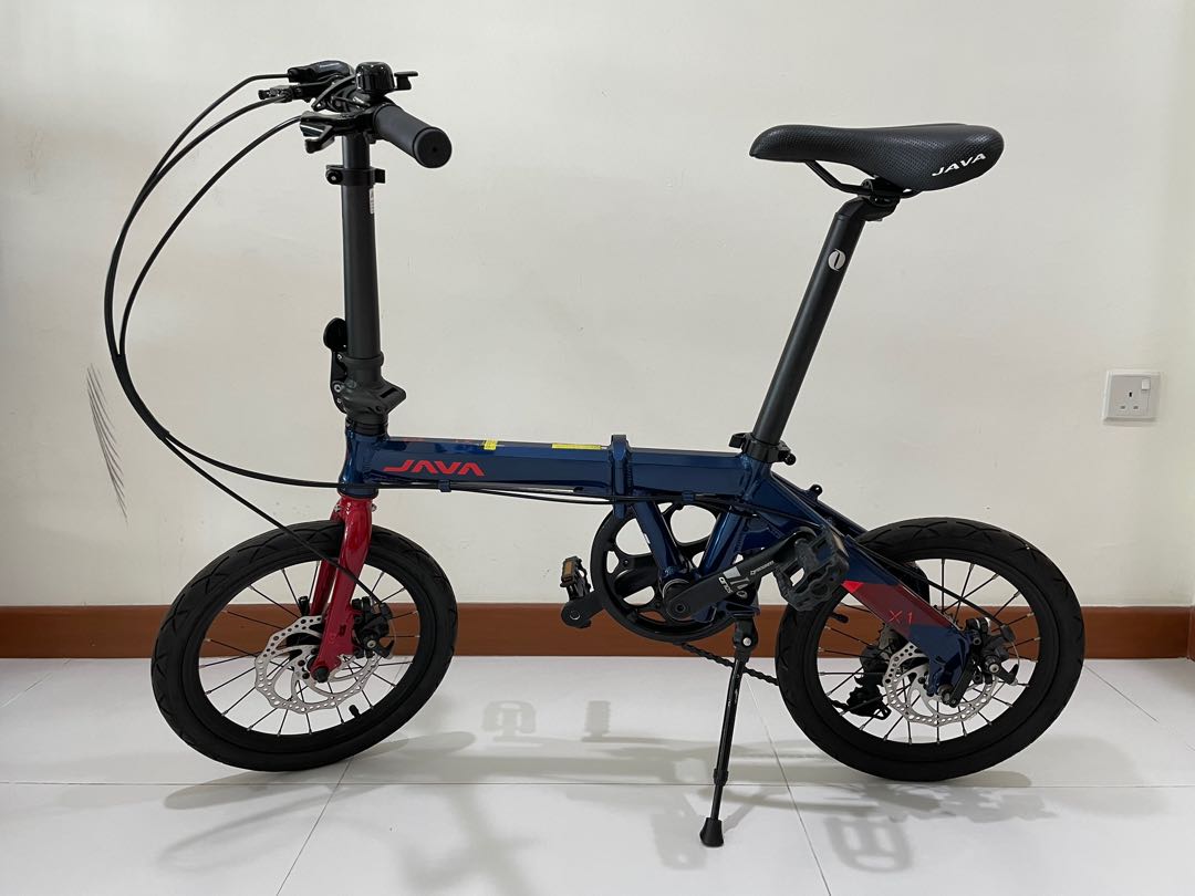 Java X1 - 16 Inch Light Weight Folding Bike 7 Speed, Sports Equipment, Bicycles & Parts ...
