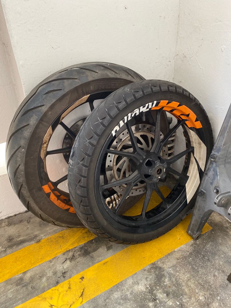 KTM duke 125 200 390 rc200 rc390 rims wheelset wheels tyres tires tire ...
