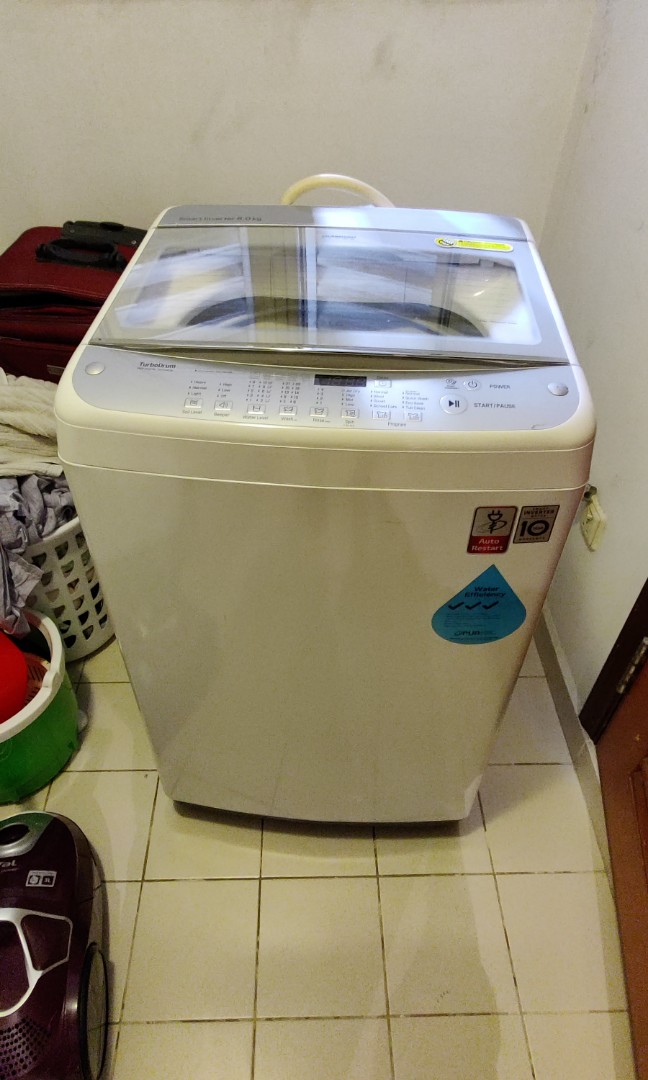 LG T2108VSAW 8KG WASHING MACHINE, TV & Home Appliances, Washing ...