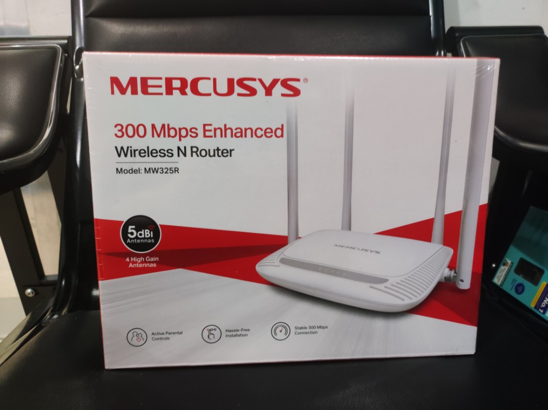 MERCUSYS MW325R 300Mbps Wifi Router-4 Antennas, Computers & Tech, Parts ...