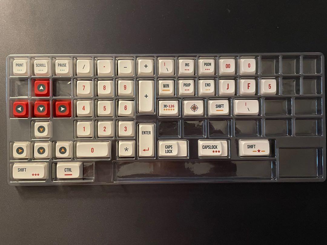 Mitsubishi Zero Fighter PBT Keycaps Full Set, Computers & Tech, Parts ...