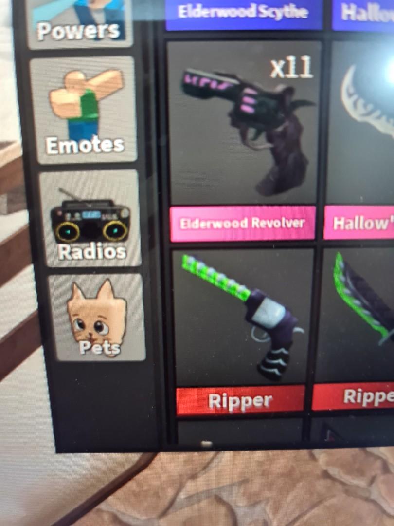 Mm2 elderwood revolver, Video Gaming, Gaming Accessories, In-Game ...