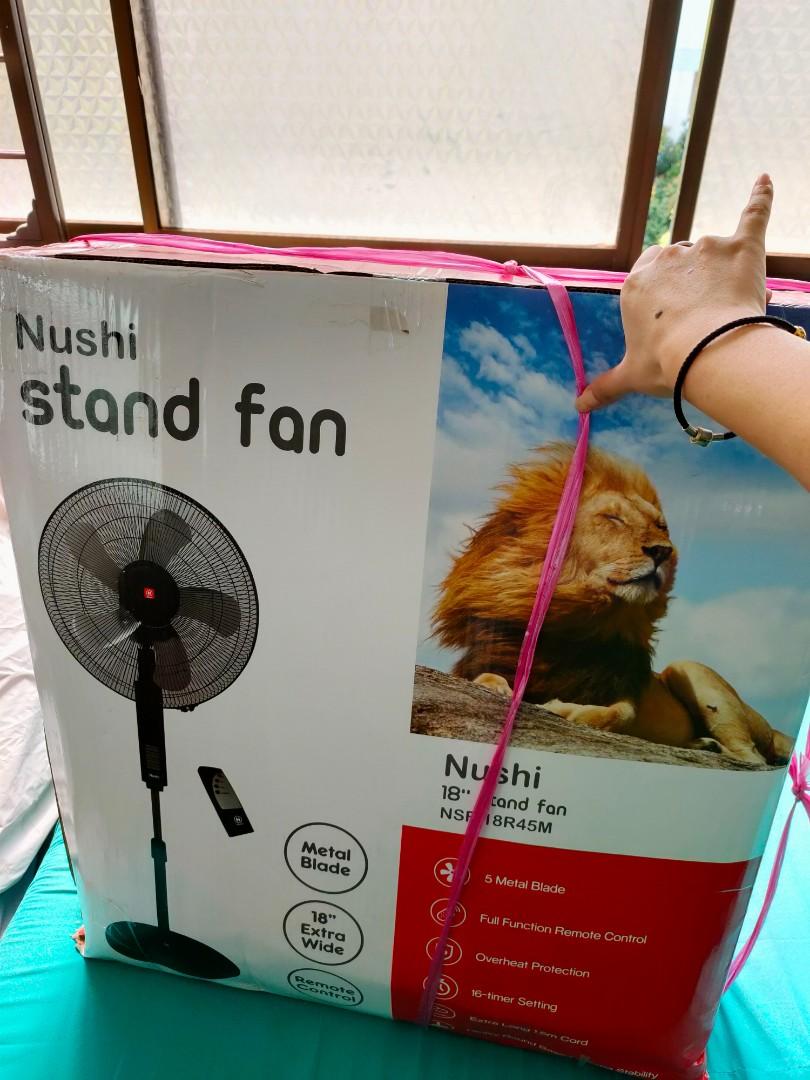 Nushi Stand fan, TV & Home Appliances, Other Home Appliances on Carousell