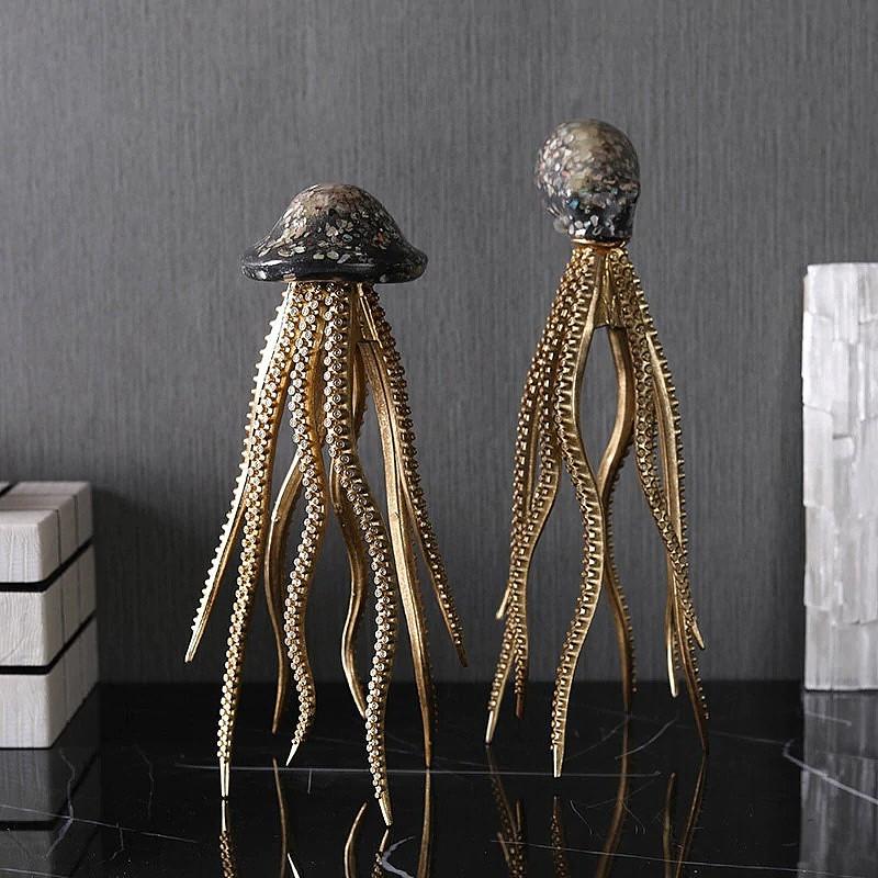 Octopus Legs Table Action Figure Statue Figurine Superman Grey Gold Sea ...