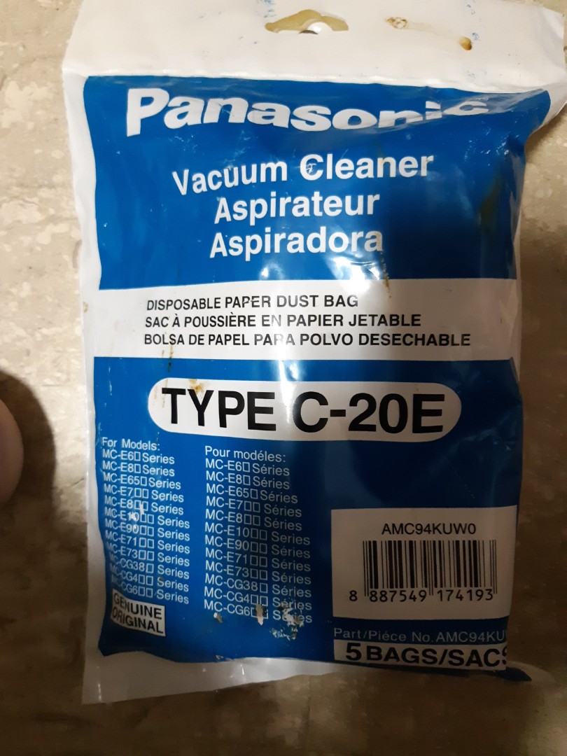 Panasonic vacuum cleaner bag, Furniture & Home Living, Cleaning ...