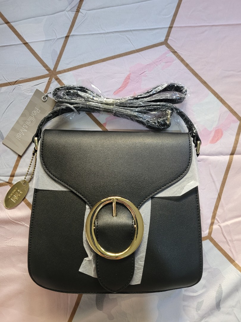 Perllini&Mel Faux Leather Sling Bag, Women's Fashion, Bags & Wallets ...