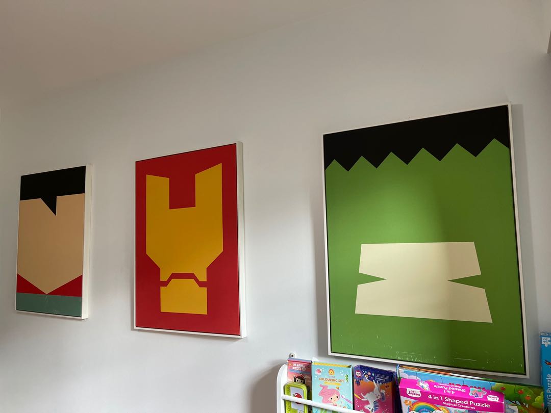 SUPERMAN HULK IRONMAN Picture frame, Furniture & Home Living, Home ...