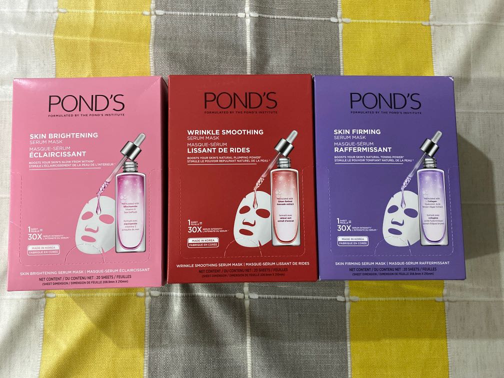 Korea made. 20 in Box. Ponds facial mask. Expiry 2024, Beauty ...