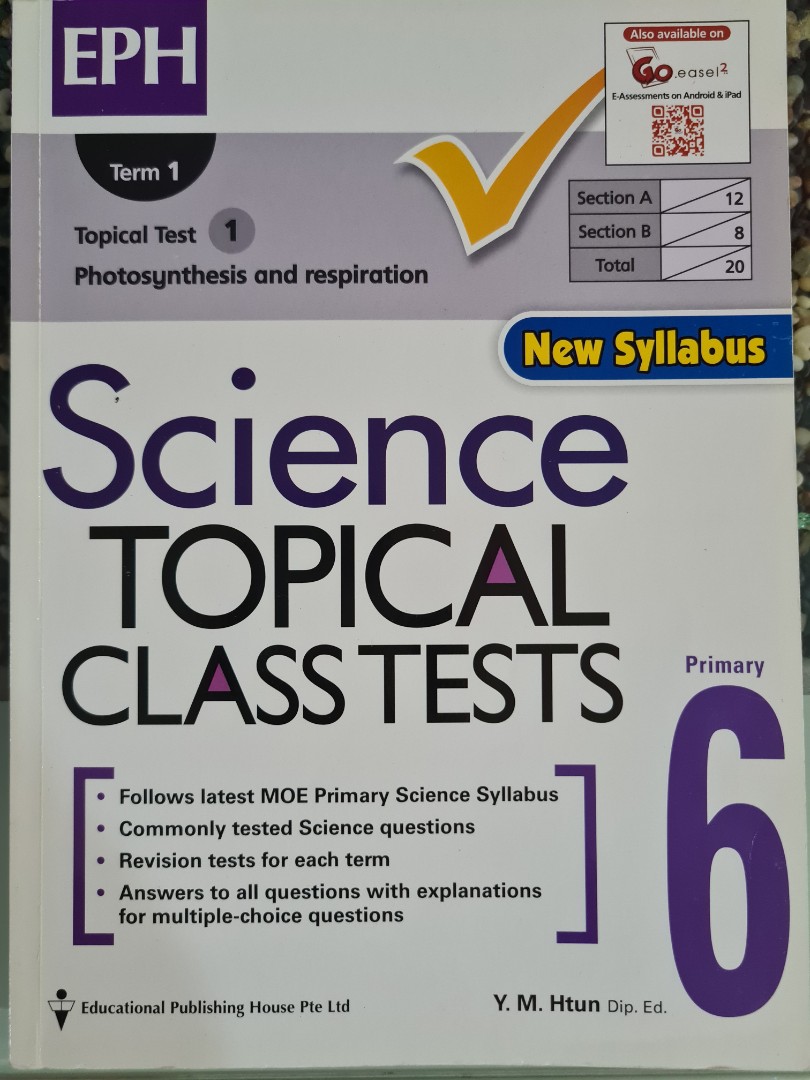 Primary 6 Science Topical Class Tests, Hobbies & Toys, Books ...