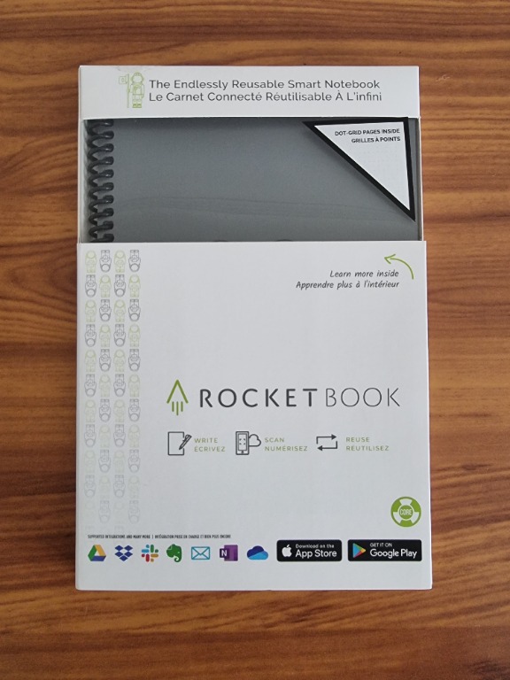 ROCKETBOOK Core Executive Notebook, Hobbies & Toys, Stationery & Craft ...