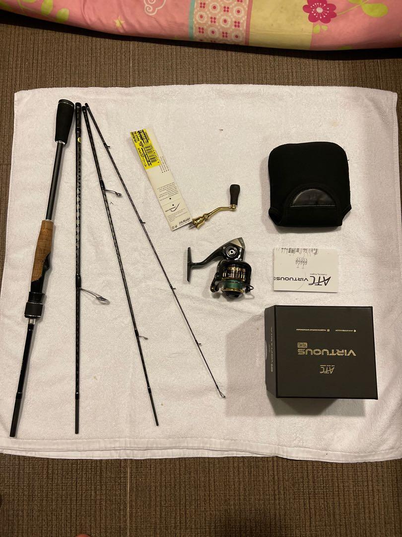 Rod pro hunter and Reel Atc, Sports Equipment, Fishing on Carousell