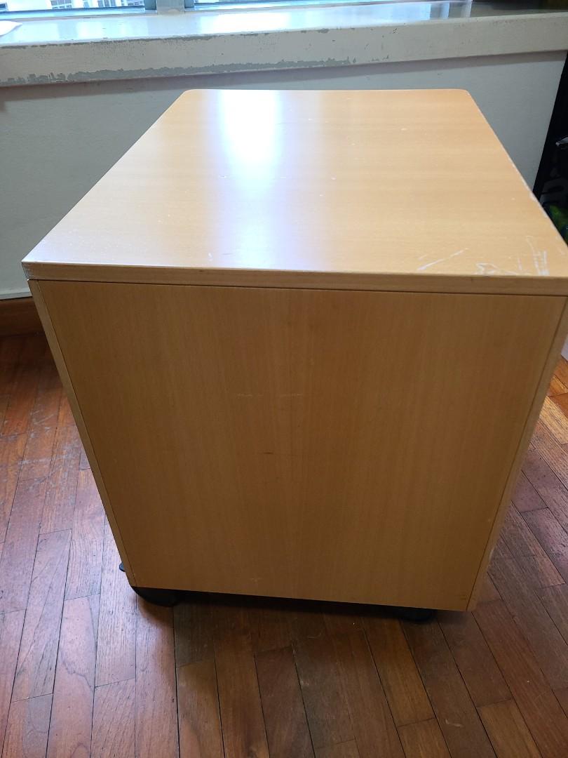 Rollable office cabinet desk storage - great condition, Furniture ...