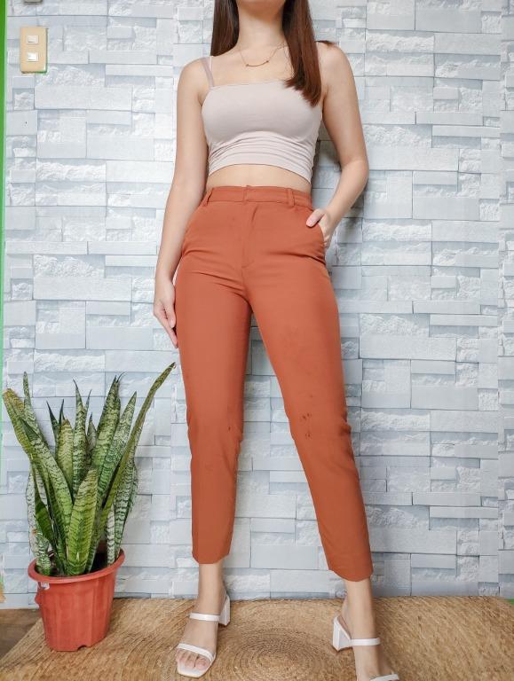Rust Colored Trouser, Women's Fashion, Bottoms, Other Bottoms on Carousell