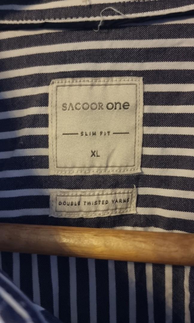 Sacoor one slim fit, Men's Fashion, Tops & Sets, Formal Shirts on Carousell