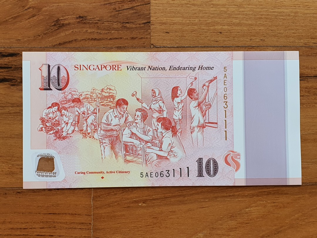 SG50 Commemorative $10 Note End Triple 111, Hobbies & Toys, Memorabilia ...