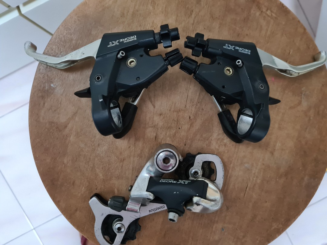 Shimano XT Shifter/Brake Combo & RD, Sports Equipment, Bicycles & Parts ...