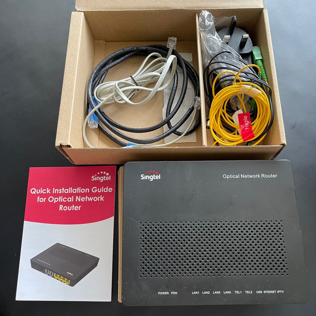 Singtel Huawei Optical Network Router, Computers & Tech, Parts ...