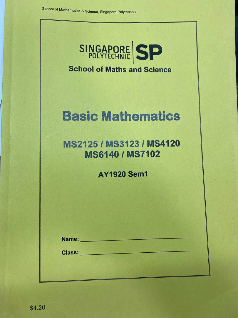 SP basic mathematics, Hobbies & Toys, Books & Magazines, Textbooks on ...