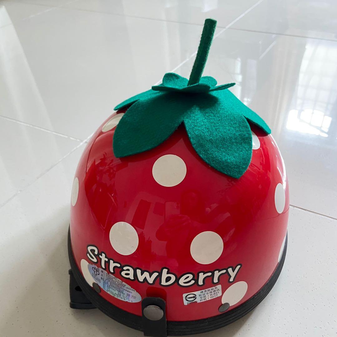 Strawberry helmet approved by Taiwan automobile, Motorcycles ...